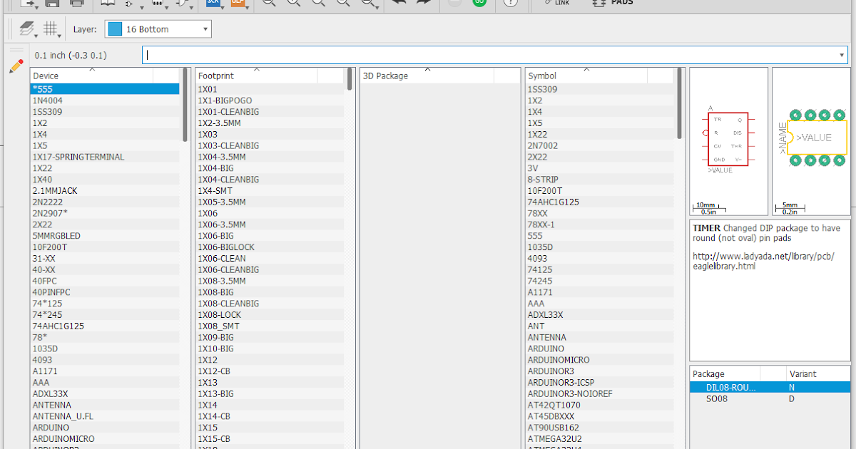 AUDIODiWHY : Creating a New Device in an Eagle Library--9mm Pot