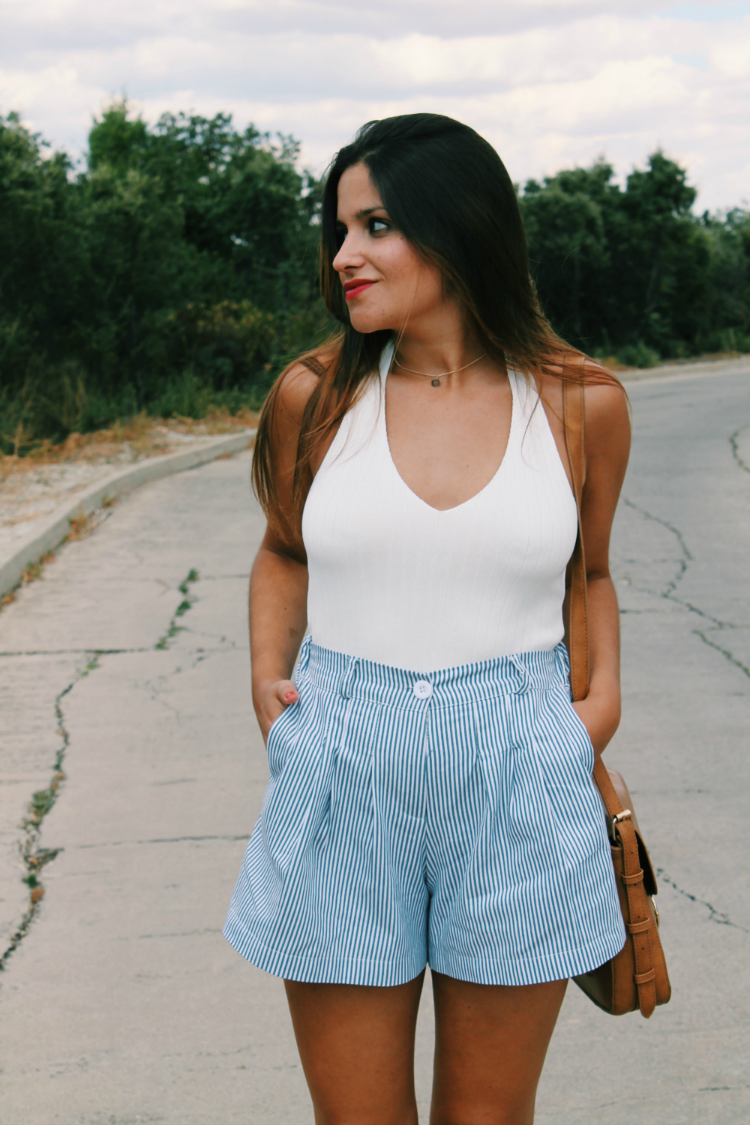 Striped shorts | Blog de Moda | LITTLE BLACK COCONUT | Bloguera de moda ...