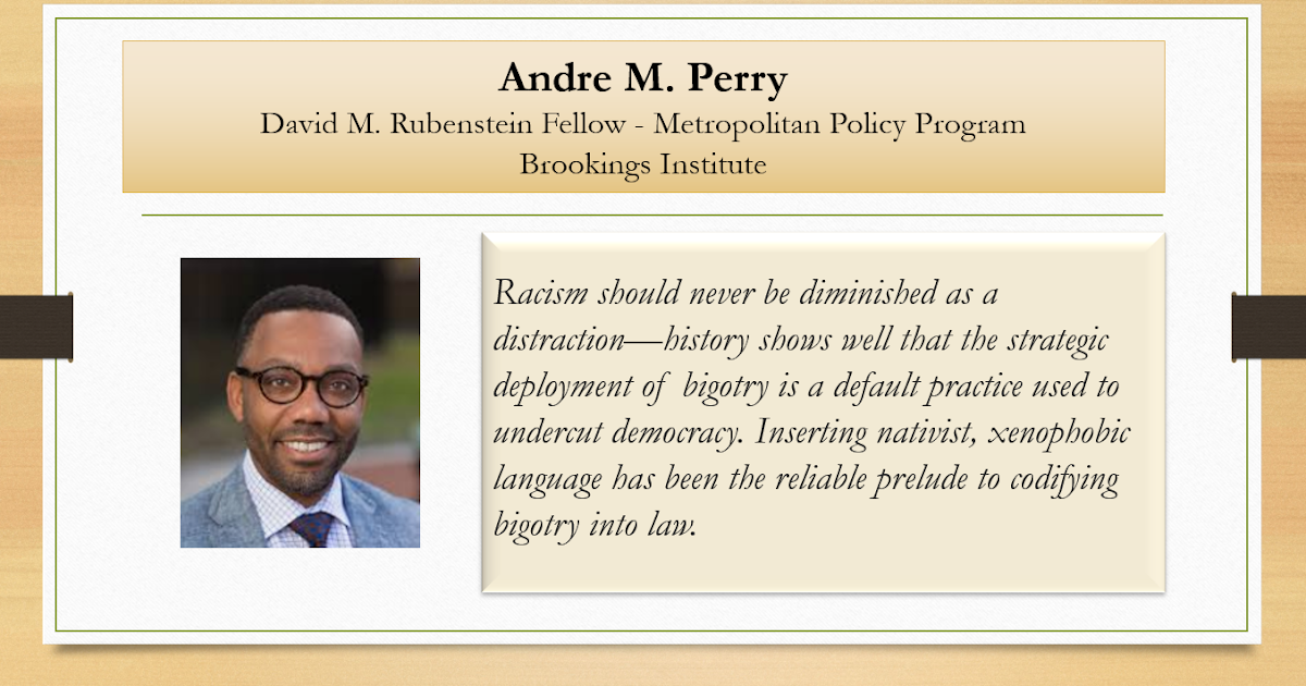 Retiring Guy's Digest: Words worth sharing from Andre M. Perry of the ...