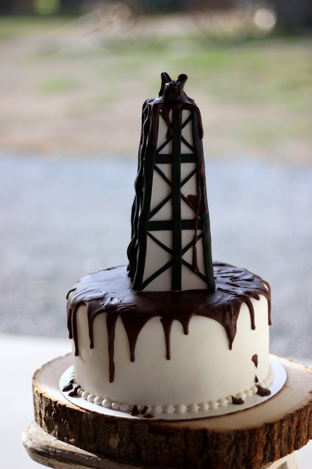 Custom Cakes By Stef: Oil Rig Cake