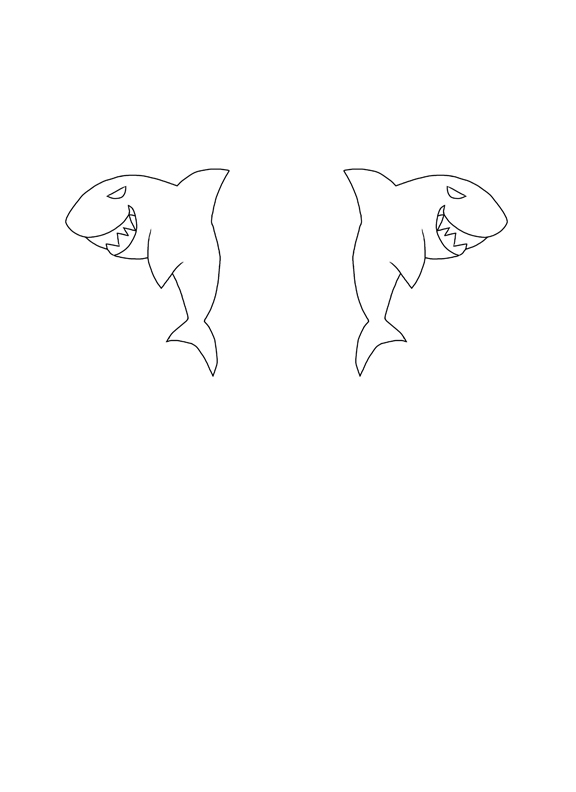 Snip Snip: Tutorial: How to Make Cute Paper Sharks for Scrapbooking