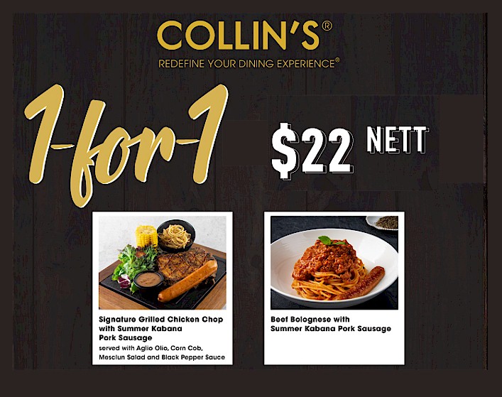 Collin's Grille Offering 1-For-1 Sets At $22 For Takeaway & Delivery ...