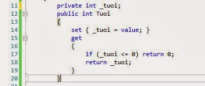 Hàm set và get trong C#