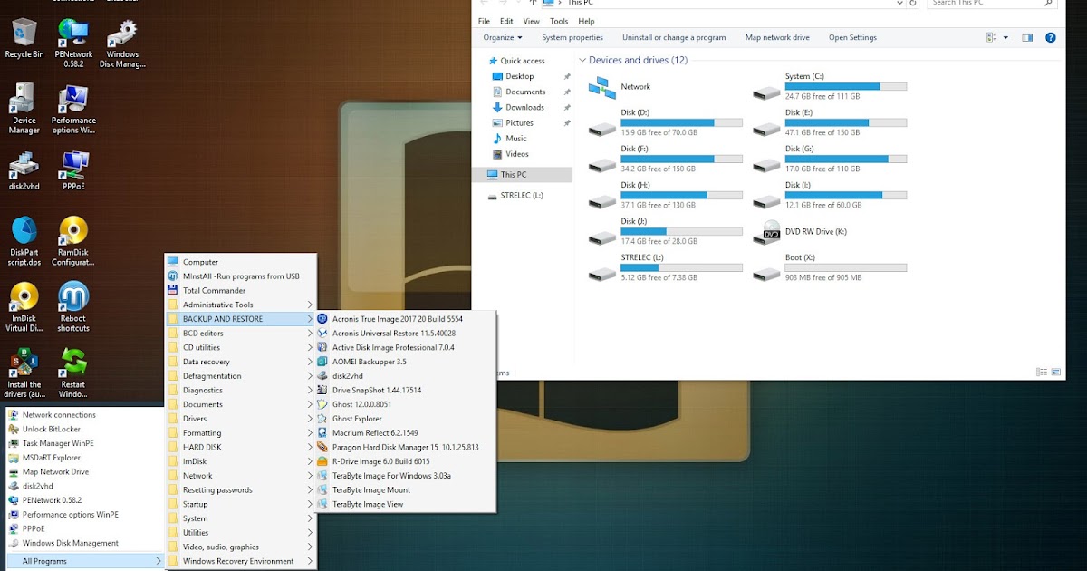 WinPE 10-8 Sergei Strelec para Manutenção em Computadores - AJUDA EM ...