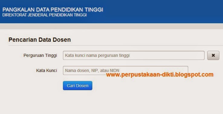 Cara melihat Data NIDN ( Nomor Induk Dosen Nasional ) dan Profil Dosen ...