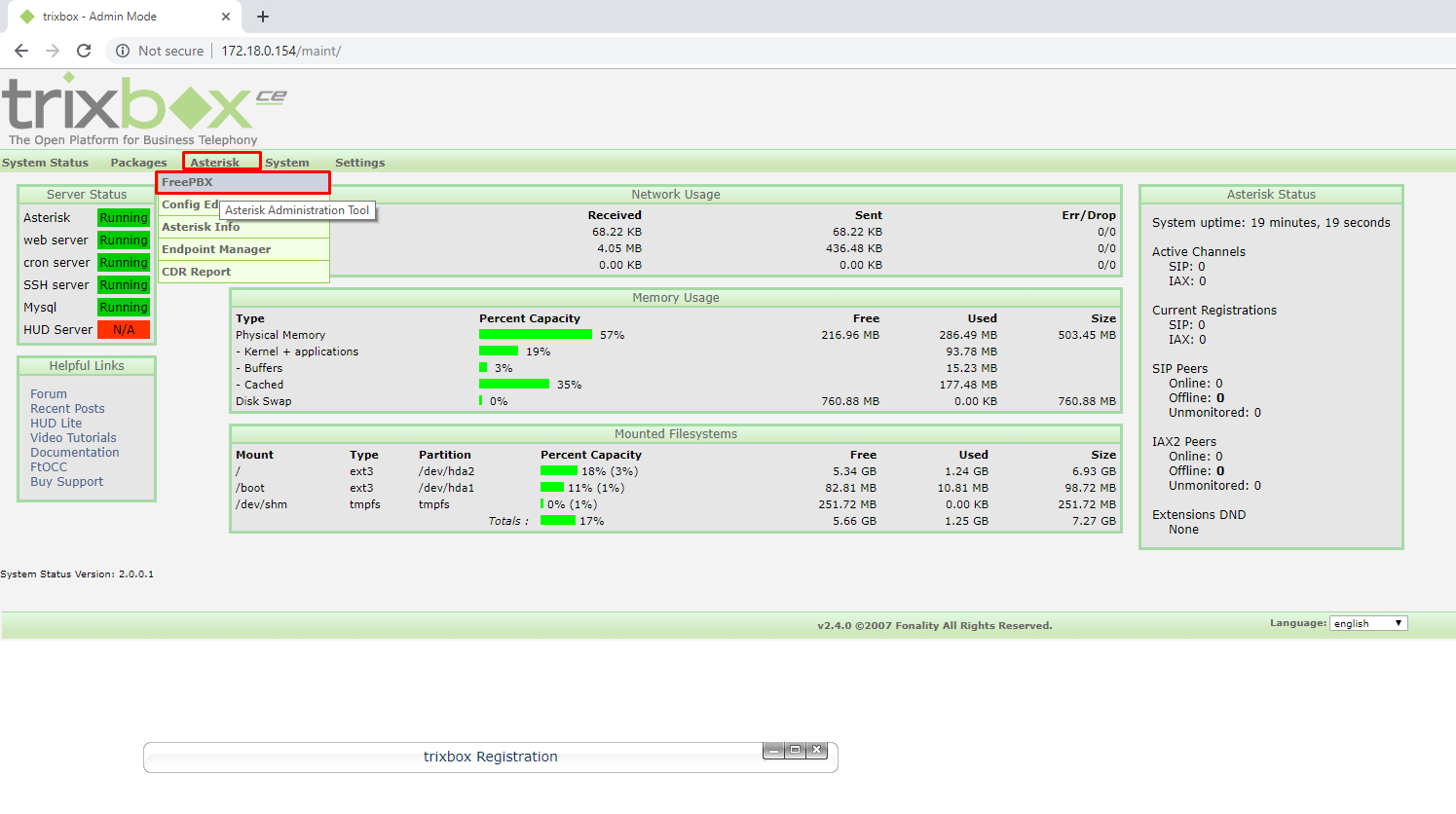 Instalasi Dan Konfigurasi VoIP SERVER Pada Trixbox - Teknik komputer ...