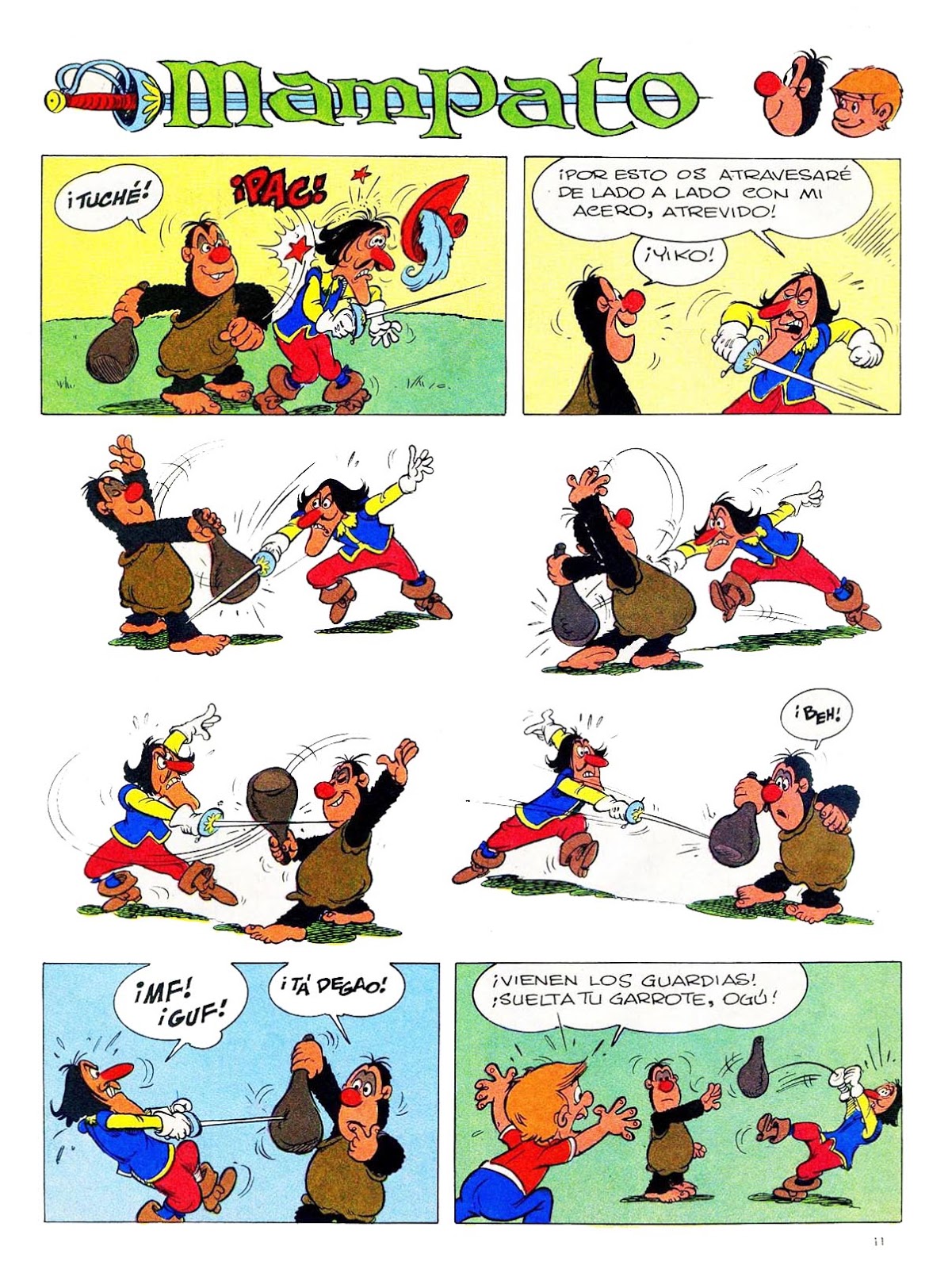 Aquellos inolvidables tebeos...: Mampato y Ogú con los Mosqueteros ...