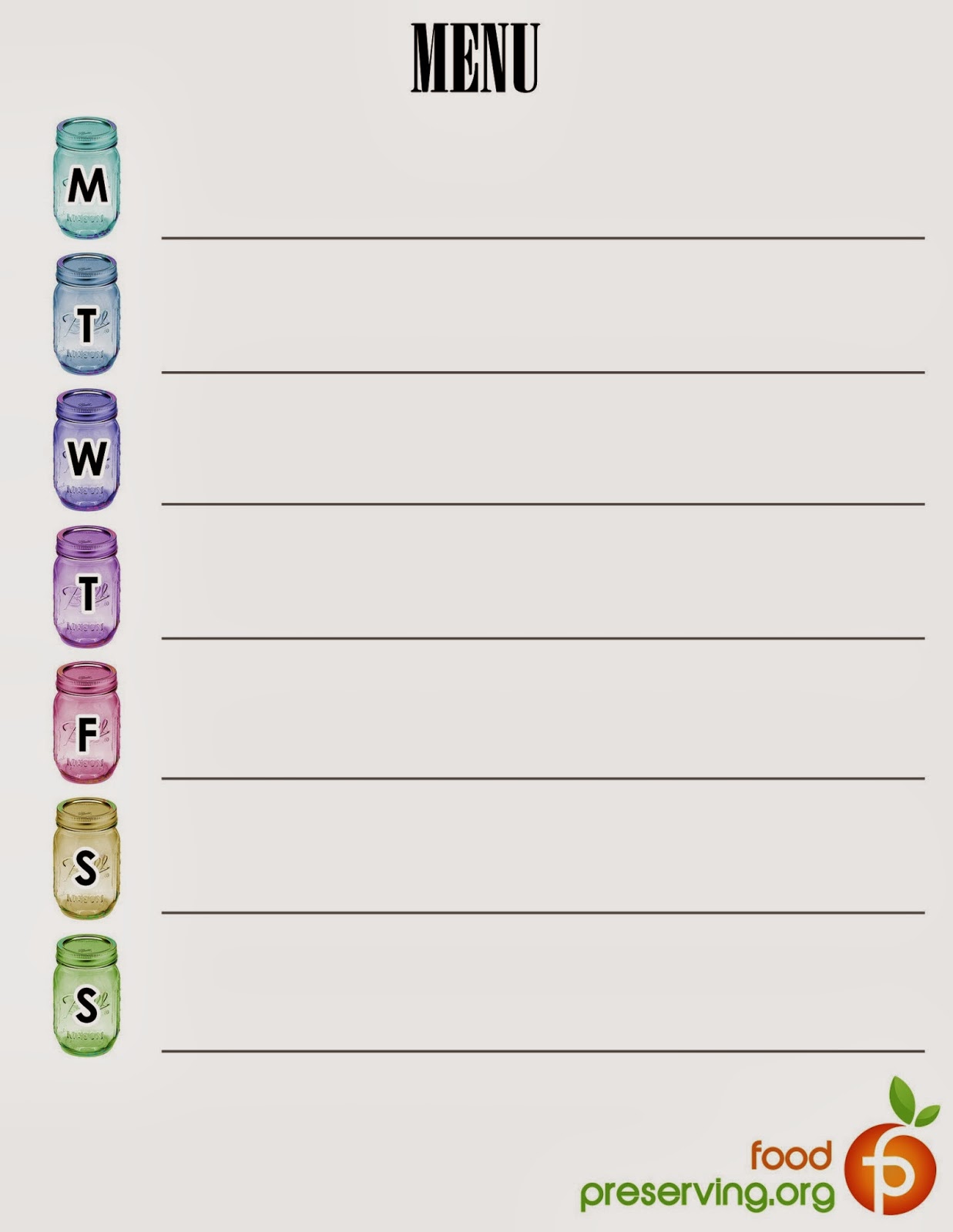 FOOD PRESERVING: PRINTABLES