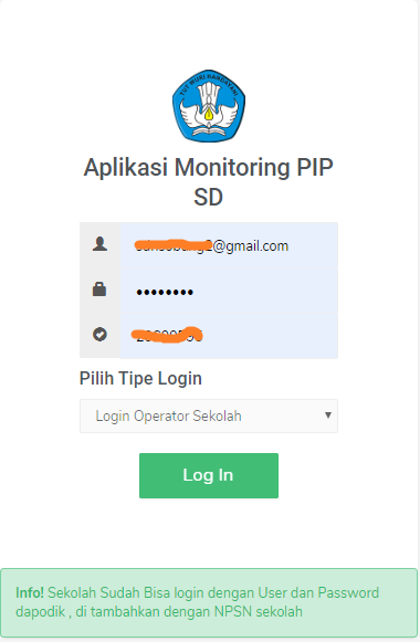 Cara Login ke PROGRAM INDONESIA PINTAR (PIP) - SOBANG 2