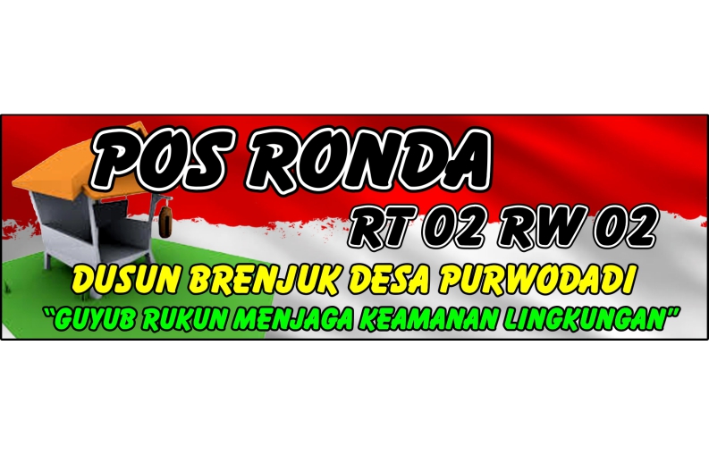 Download Spanduk Banner Pos Ronda Format CDR Gratis