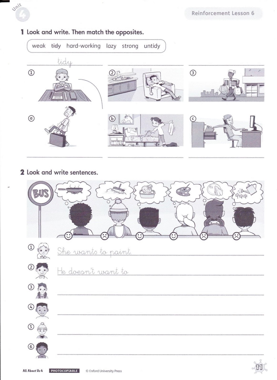 TRIANA´S WORLD: HOMEWORK: ENGLISH FOR PRIMARY 4