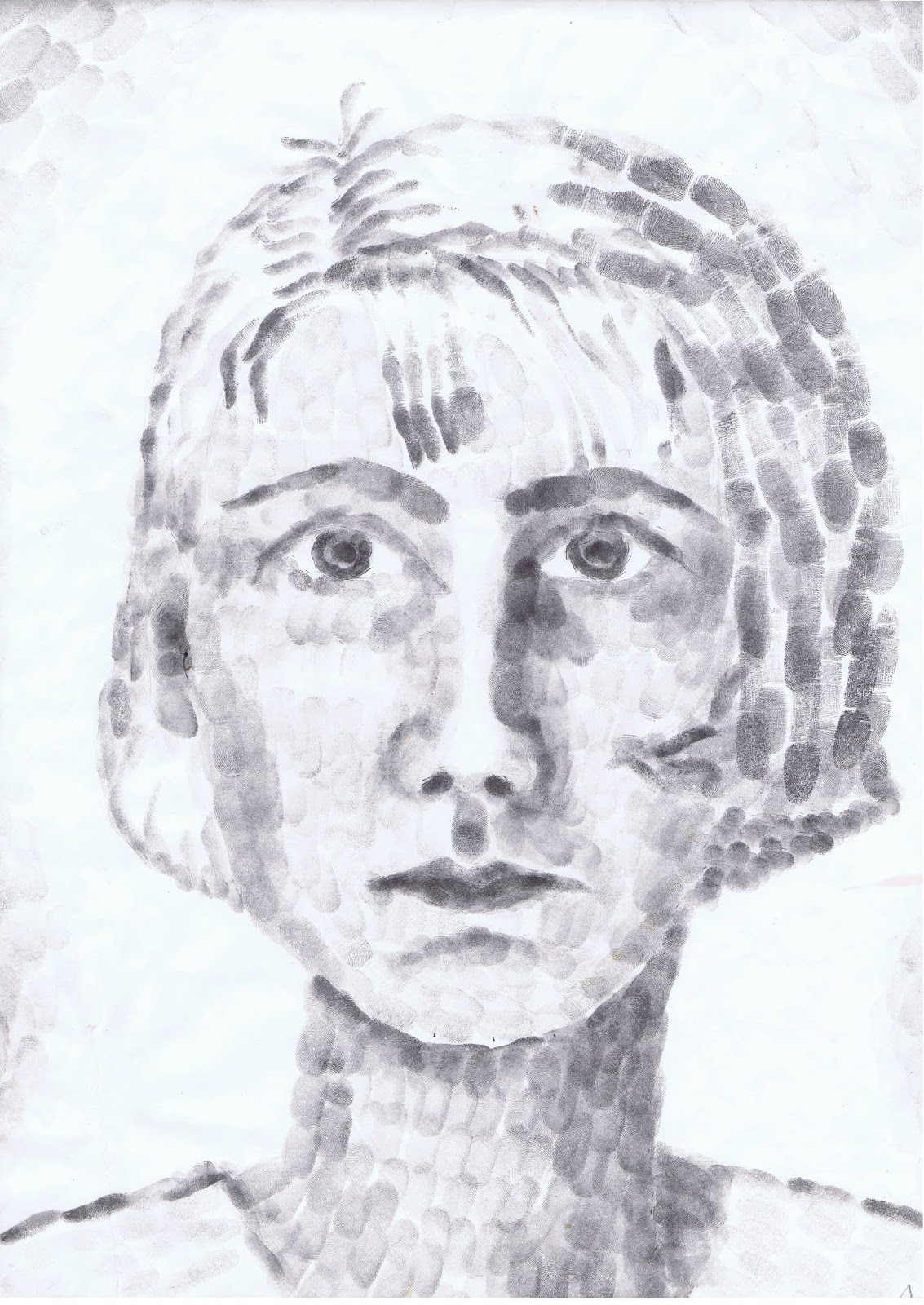 Black and White: Stay-at-Home Activities 4: Fingerprinting