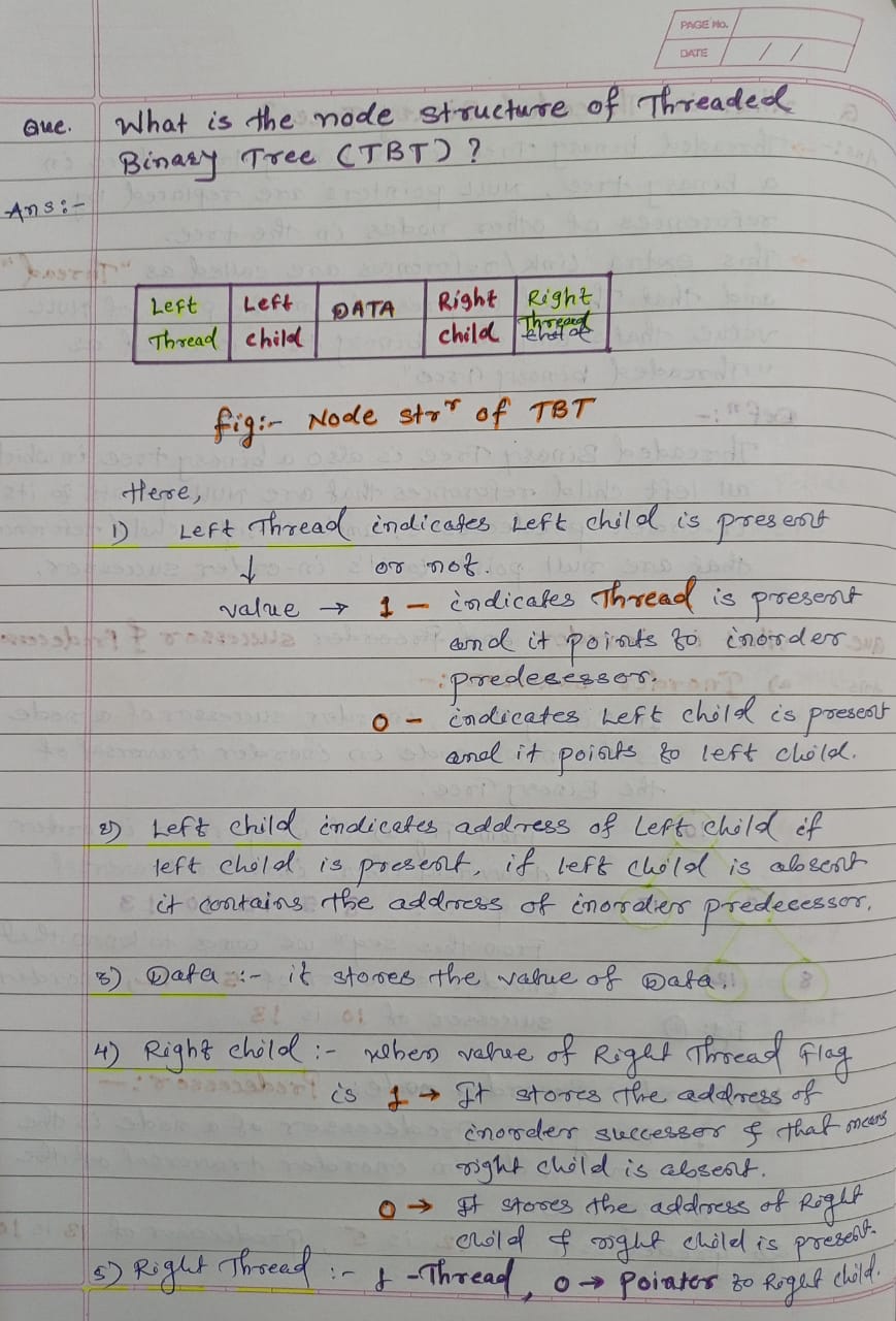 DATA STRUCTURES AND ALGORITHMS: Threaded Binary Tree in Detail (Why ...