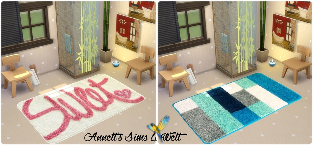 Annett's Sims 4 Welt: Bathroom Rugs