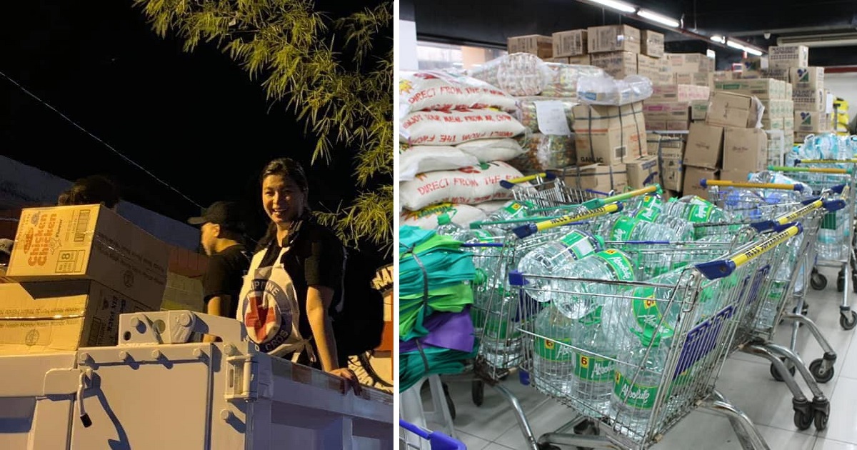 Angel Locsin goes viral for donating, distributing relief goods to ...