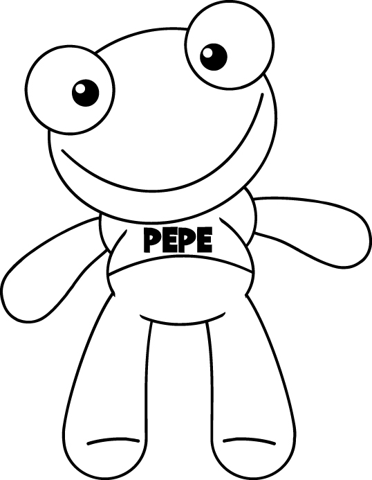 LAMINAS PARA COLOREAR - COLORING PAGES: El Sapo Pepe para dibujar y pintar