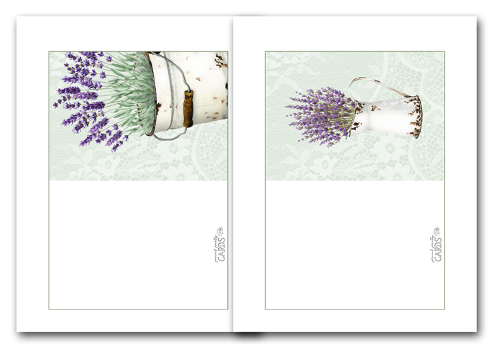 Free Lavender and Lace Printable Cards | Print Pretty Cards