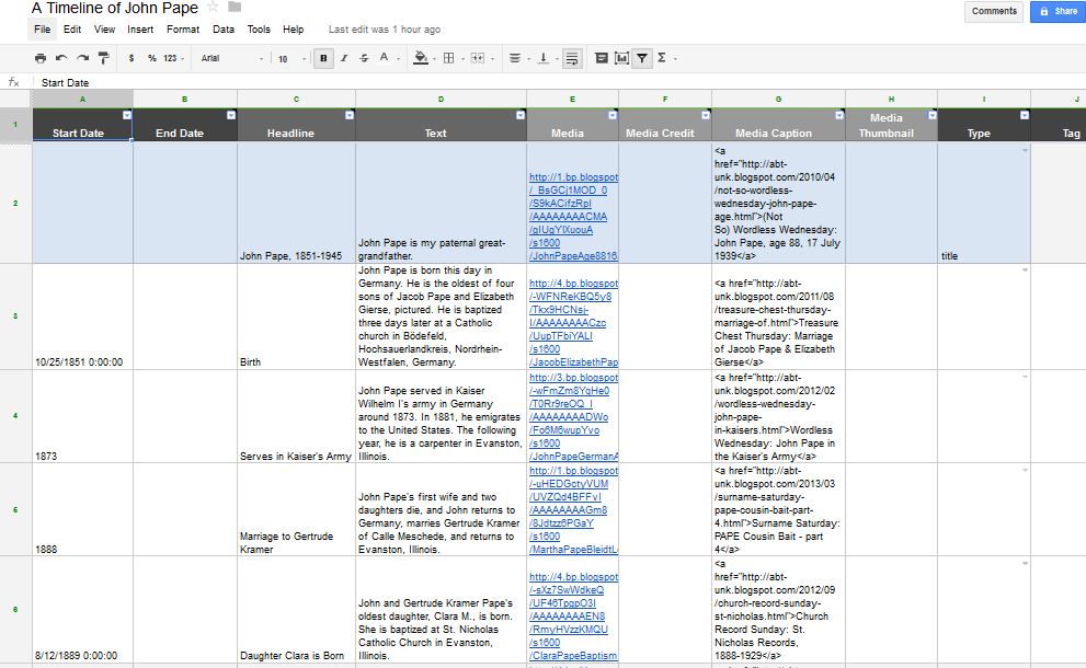ABT UNK: Tech Tuesday's Tip: Making Timelines with TimelineJS - John ...