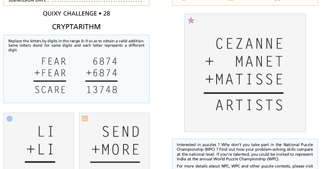 Crack the Code: Cryptarithm Challenge in the Quixy Puzzles
