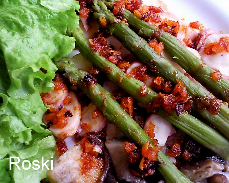 Roski-cocina y algo mas-Yus: Ensalada de Rejo y Setas