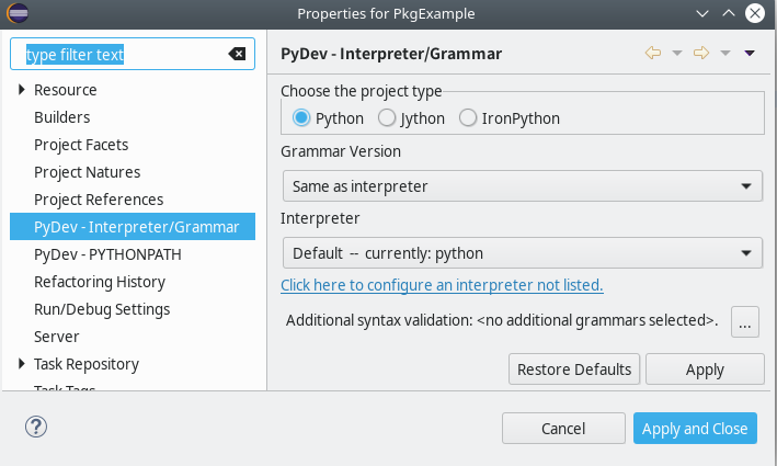 PyDevプロジェクトをpipでインストールする-p--q