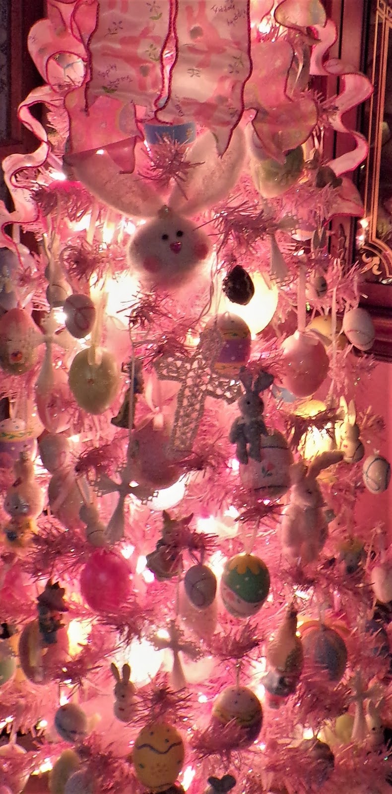 DEBBIE-DABBLE BLOG: Pink Easter Tree in the Dining Room, 2020