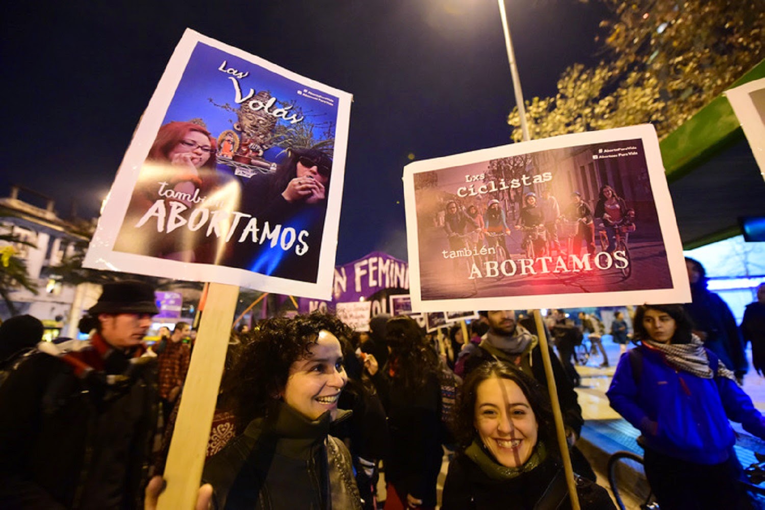 Les chiliens dans la rue pour demander la légalisation de l'avortement ...