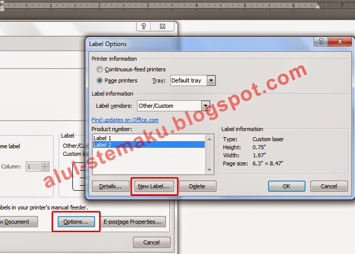 Cara Membuat Label Undangan Sesuai Ukuran (Ms Word) | Alul Stemaku