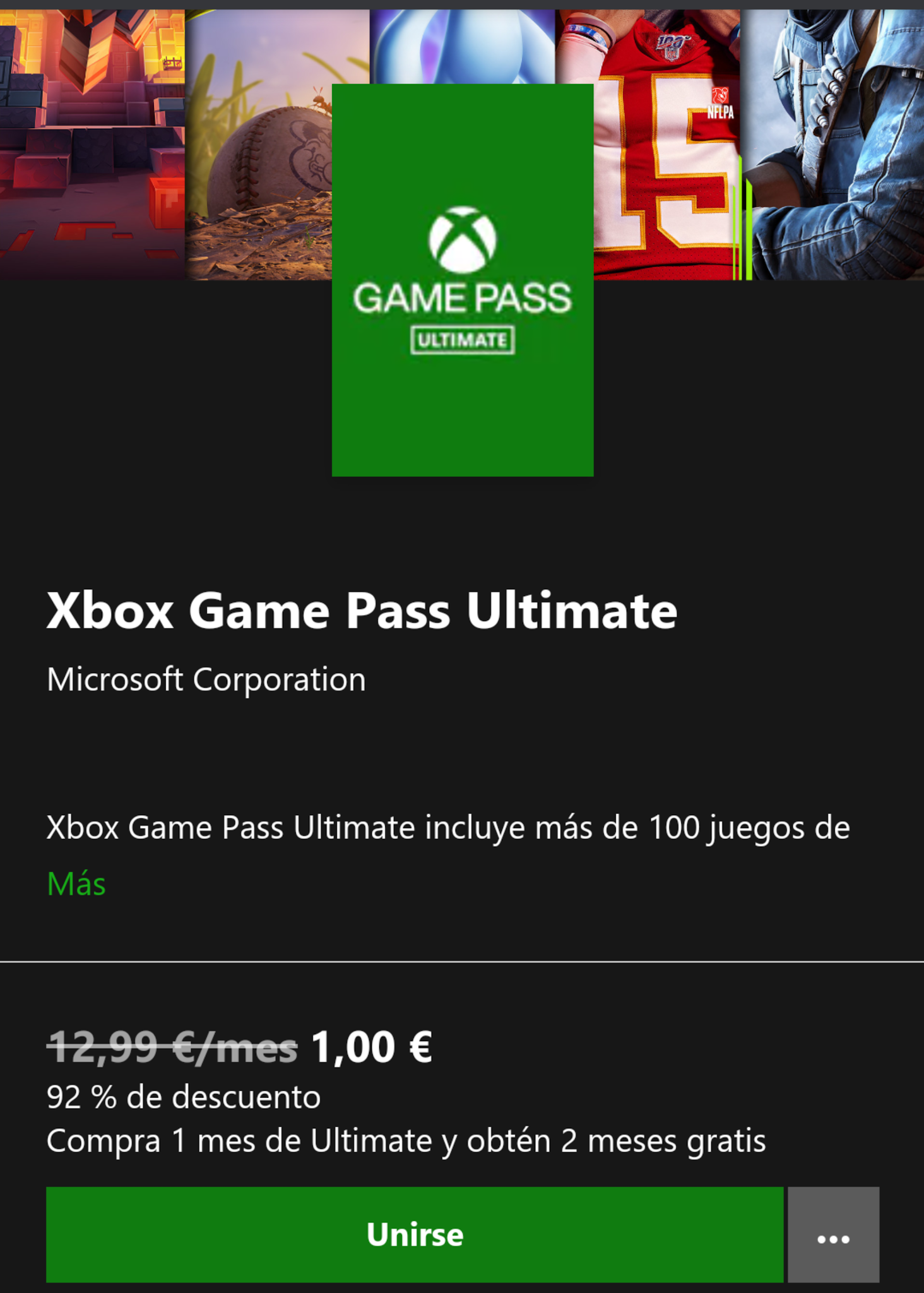 Tarjeta 10.000 Puntos de Gamerscore por puntos Rewards