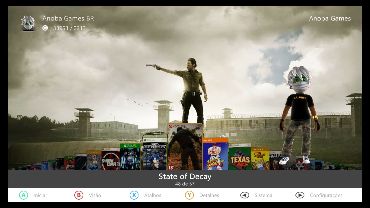 HD PARA XBOX 360 RGH / JTAG: Testando Backgrounds na Aurora