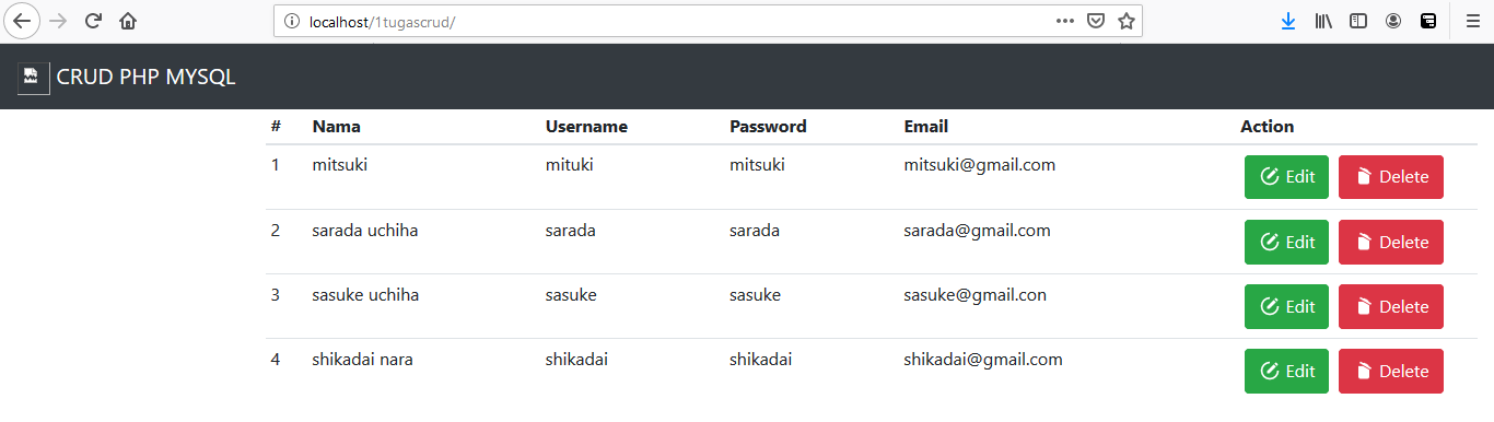 Membuat CRUD Sederhana Dengan PHP dan MYSQL Bootstrap Dengan Form ...