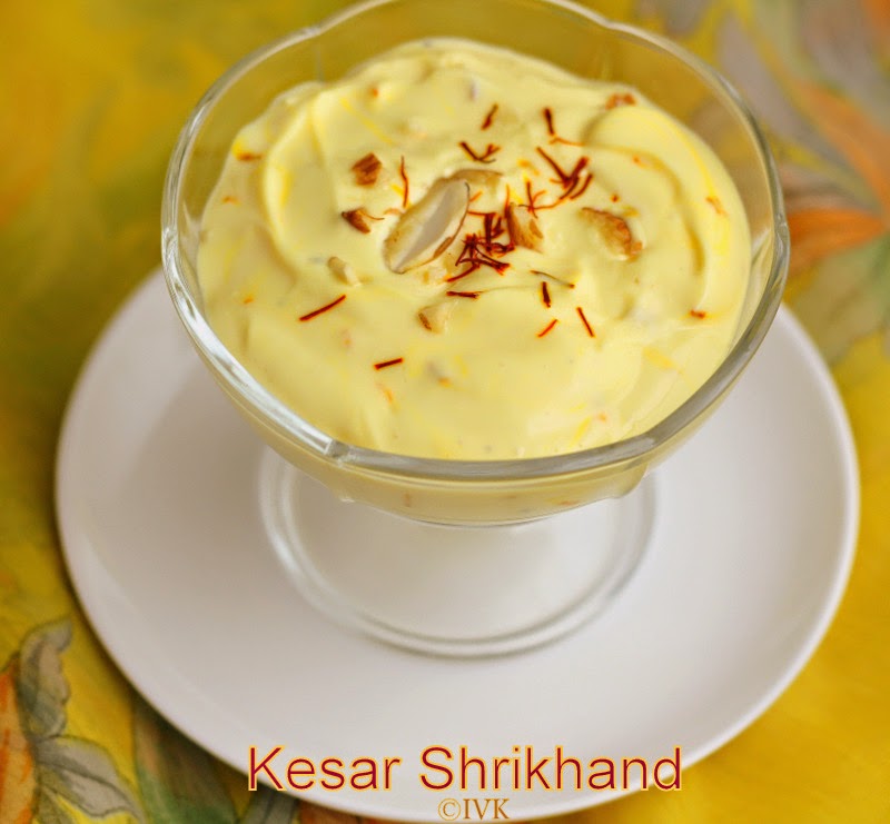 IndianVegKitchen: Kesar Shrikhand | Quick Dessert Recipes