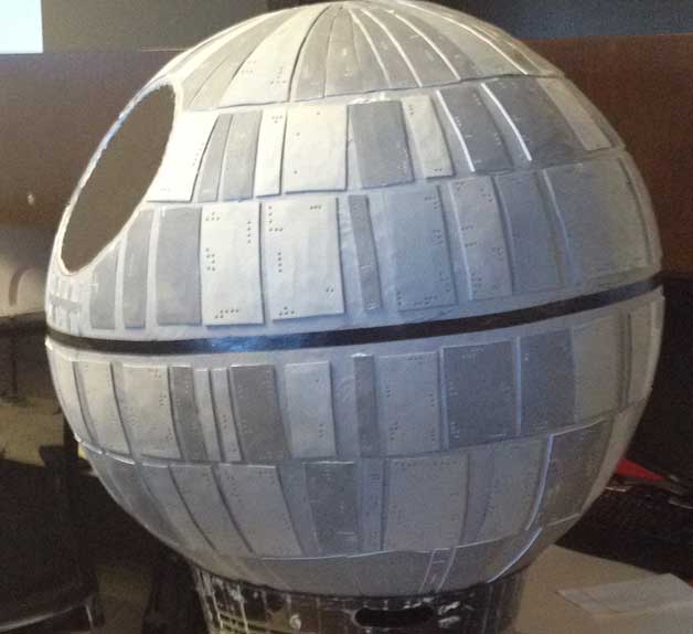 The Sewing Lab: Halloween Crafts: Building a Death Star-Part Two
