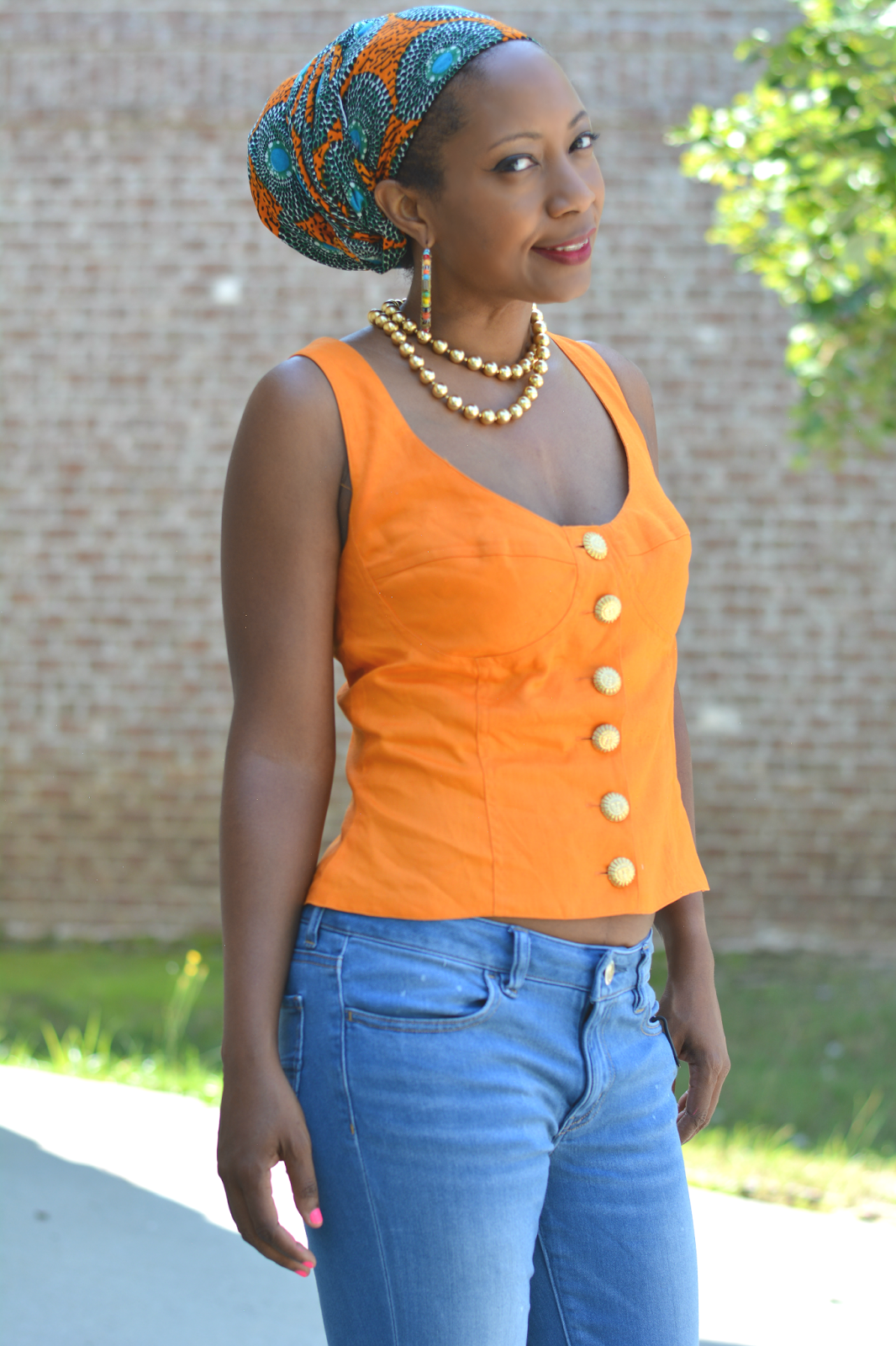 Baubles Bustier and Mom's Jeans | Thriftanista in the City