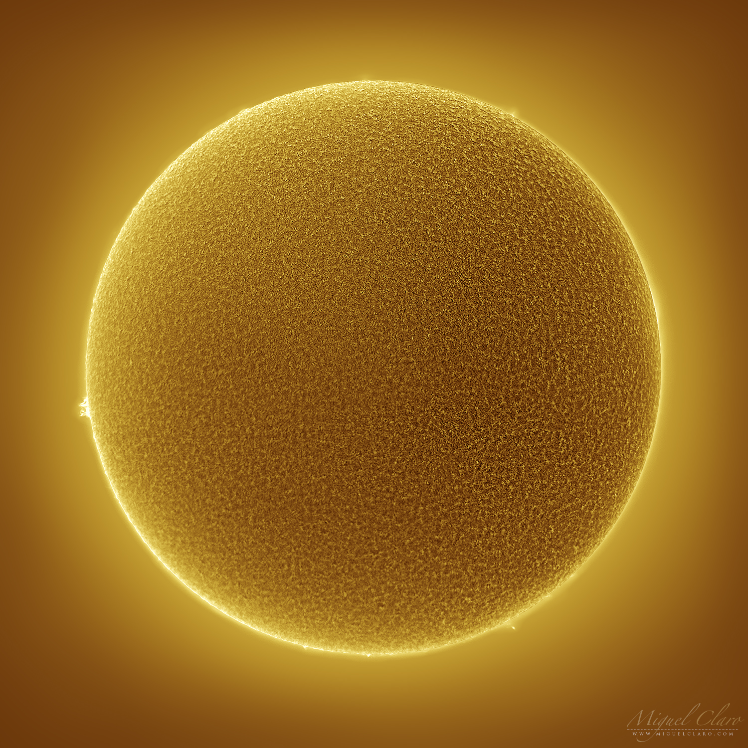 esplaobs 02: THE SUN SURFACE REVEALED IN HYDROGEN-ALPHA Taken by Miguel ...