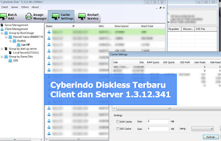 Cyberindo Diskless Client dan Server Versi 1.3.12.341 Terbaru