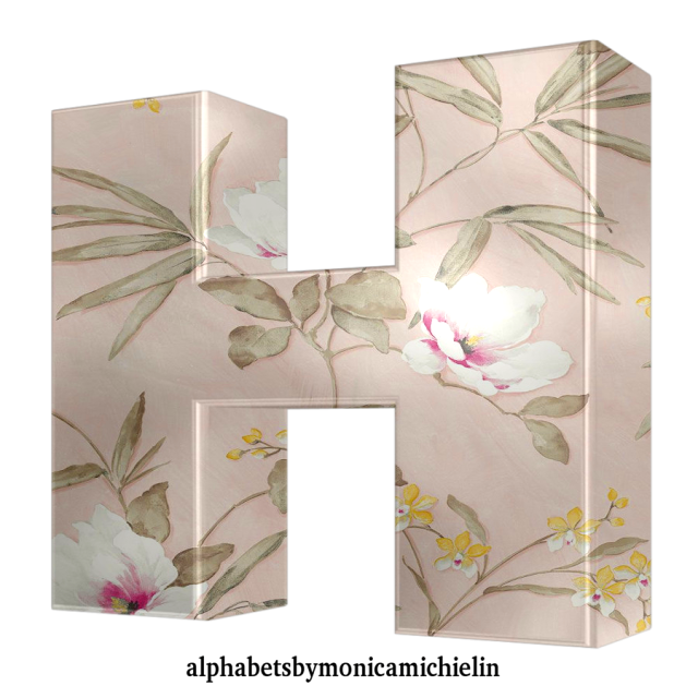 Monica Michielin Alphabets: PASTEL ROSES ALPHABET SEAMLESS, NUMBERS ...