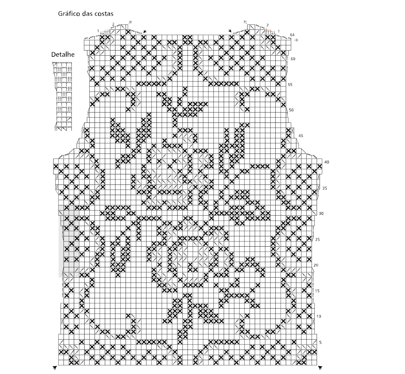 ergahandmade: Filet Crochet Top + Diagrams