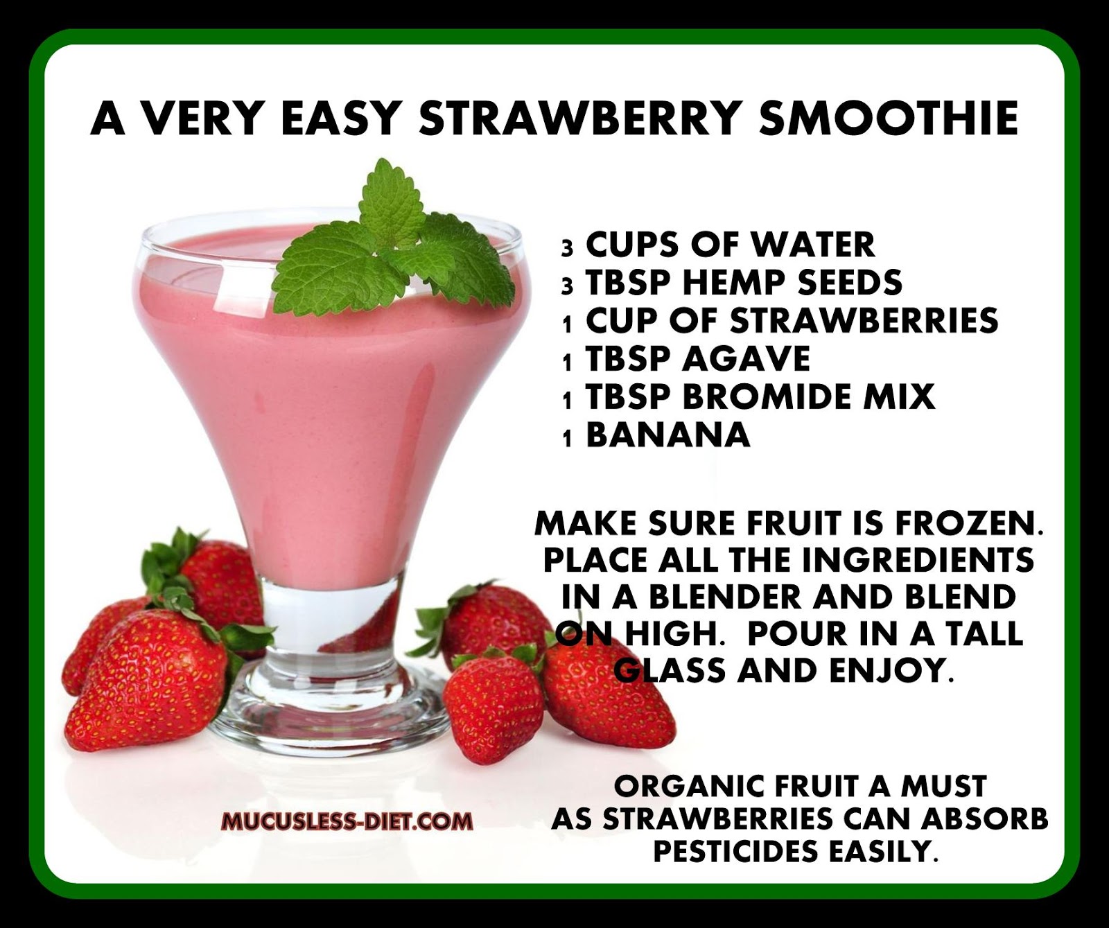 Fasting the Dr. Sebi Way: A Very Easy Strawberry Smoothie