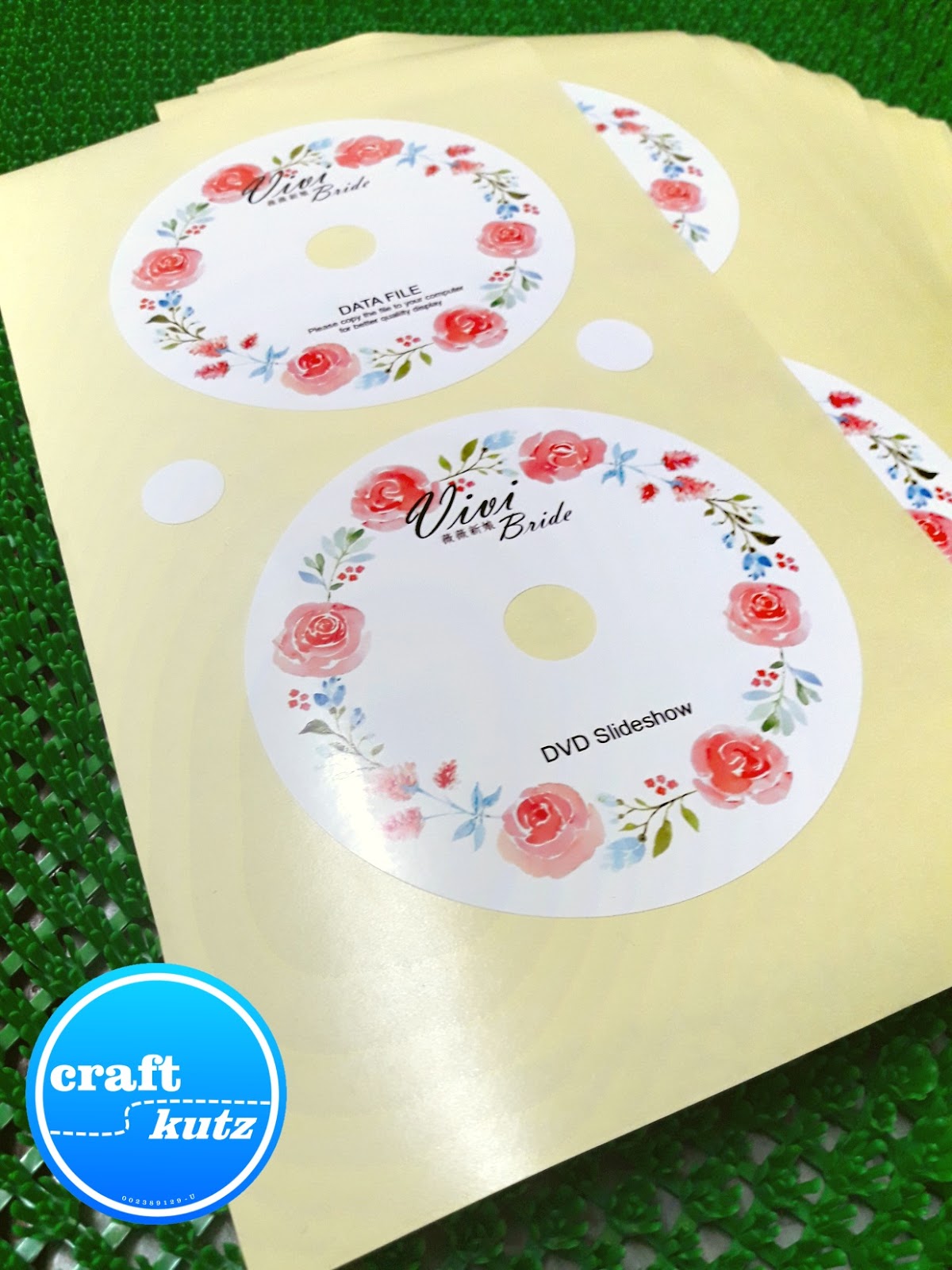 DVD Label/Stickers ~ Craft Kutz