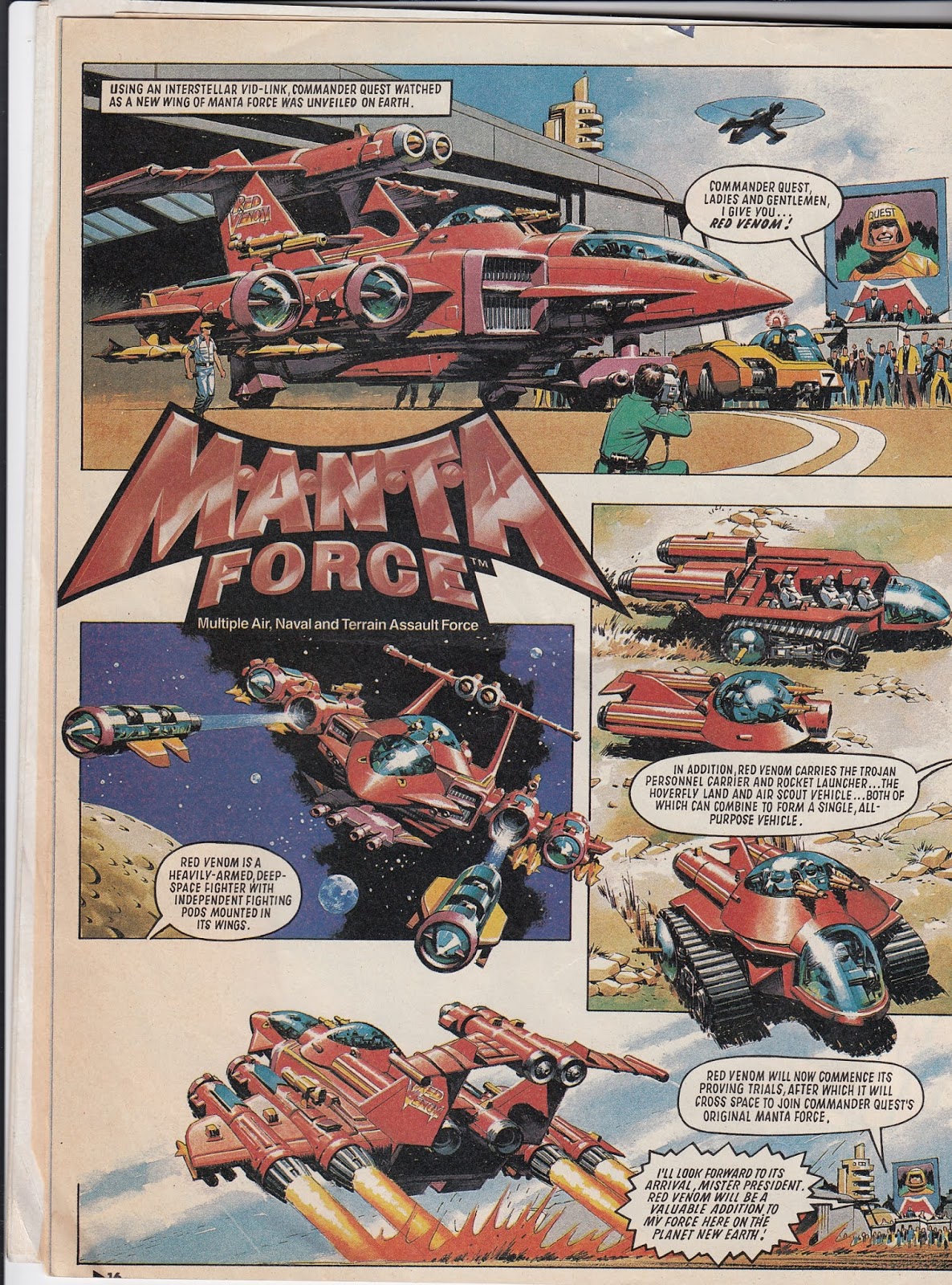 Boys Adventure Comics: Manta Force - Marvel UK, new Eagle & Ian Kennedy