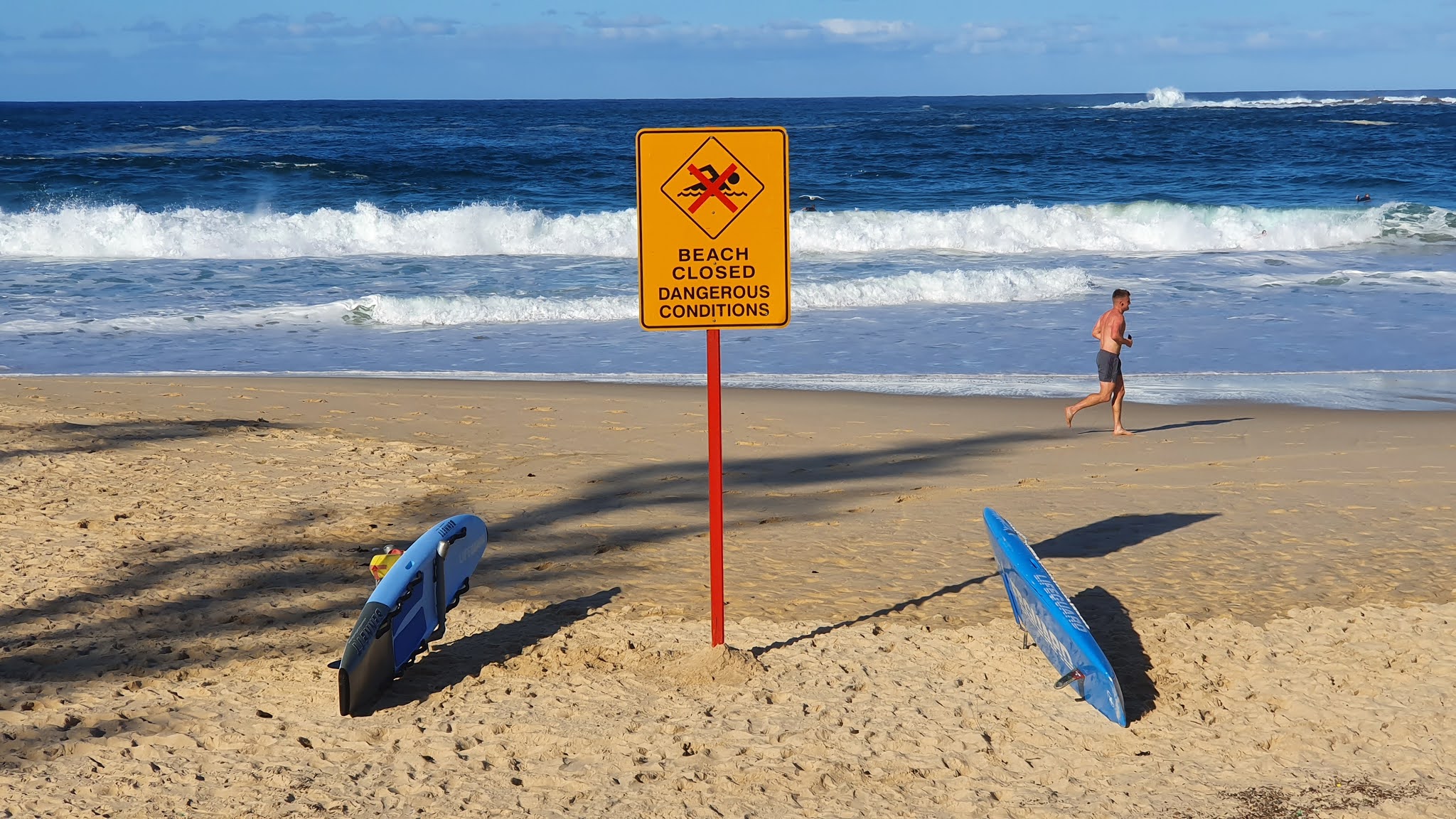 Sydney - City and Suburbs: Coogee, beach sign