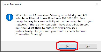 Knowledge Area: Enable Internet Connection Sharing Windows