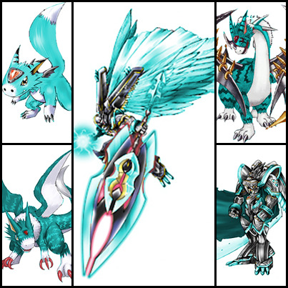 [Linhas Evolutivas] PTDorumon from Alphamon Pale Turquoise ~ MEU×DIGIMON