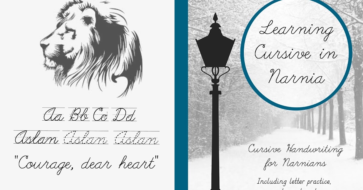 To The Rock Homeschool: Learning Cursive in Narnia : Cursive Workbook