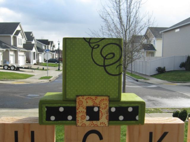 Under My Umbrella: St Patrick's 2x4 Hat