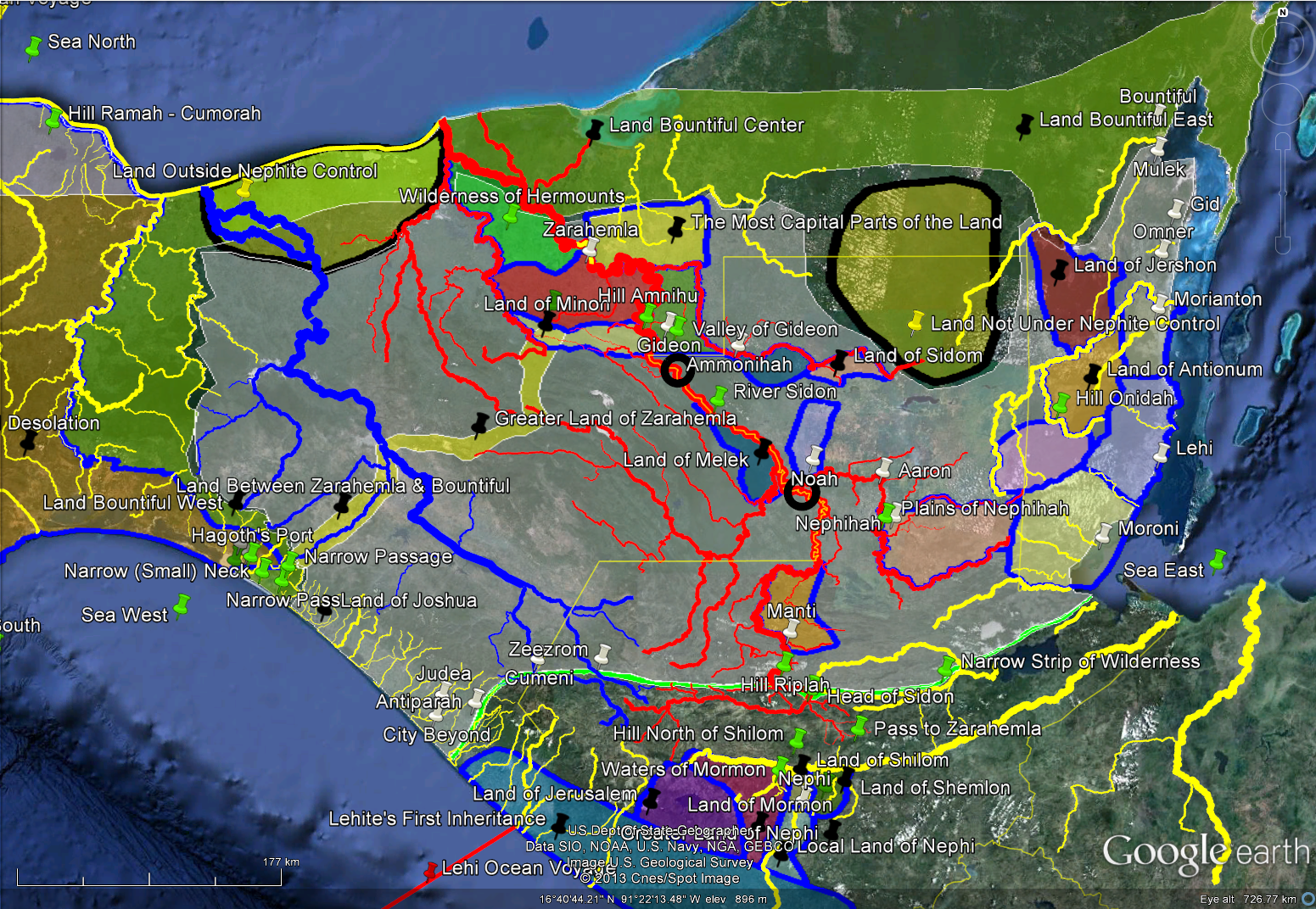 BOOK of MORMON RESOURCES: Book of Mormon Map