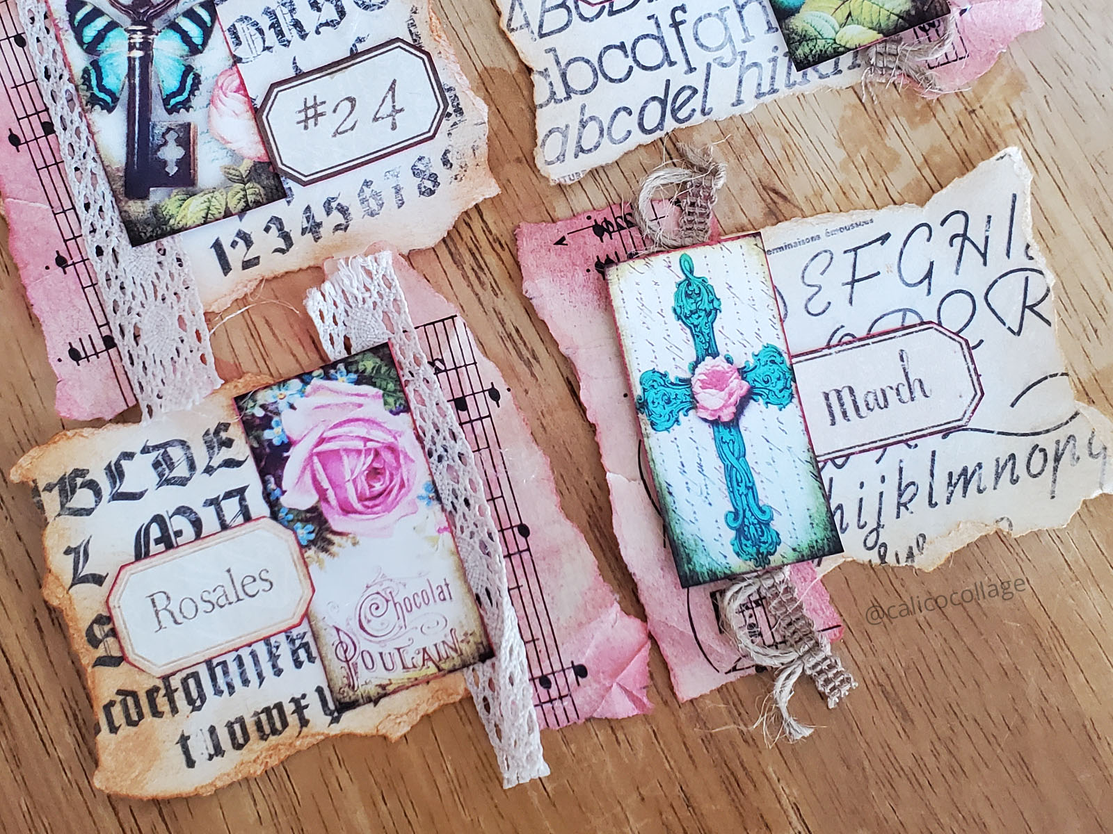 Calico Collage Junk Journal Printable Ephemera: Junk Journal ...