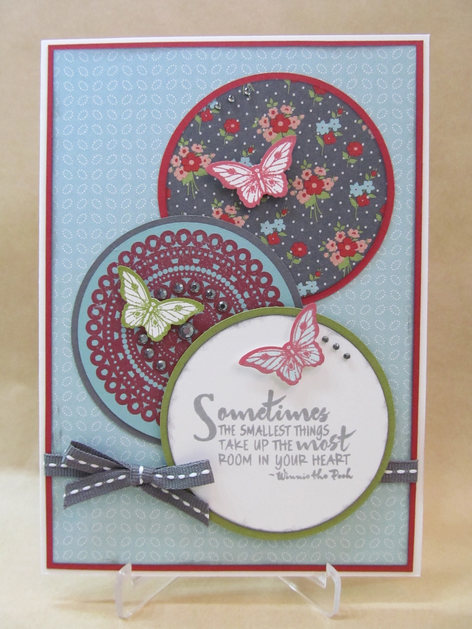 Savvy Handmade Cards: Butterflies and Circles Card