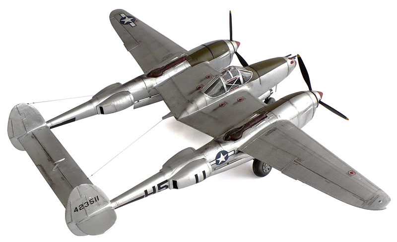 The Great Canadian Model Builders Web Page!: Lockheed P-38 J Lighting